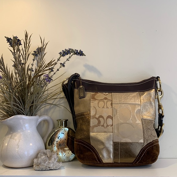 Coach | Bags | Coach Y2k Monogram Patchwork Shoulder Bag | Poshmark